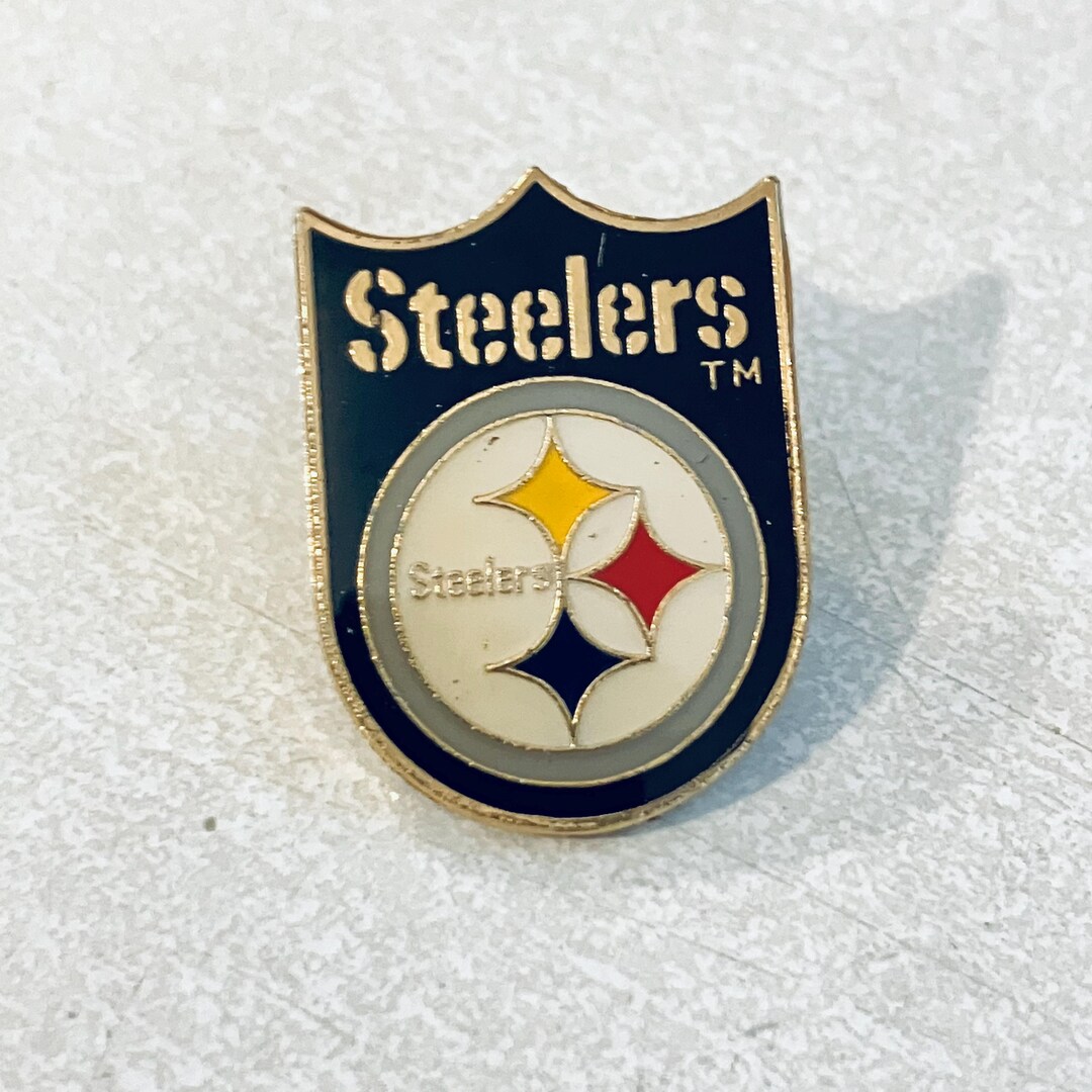 Vintage PITTSBURGH STEELERS Logo Emblem Lapel Pin, Enamel, Pinback, Hat ...