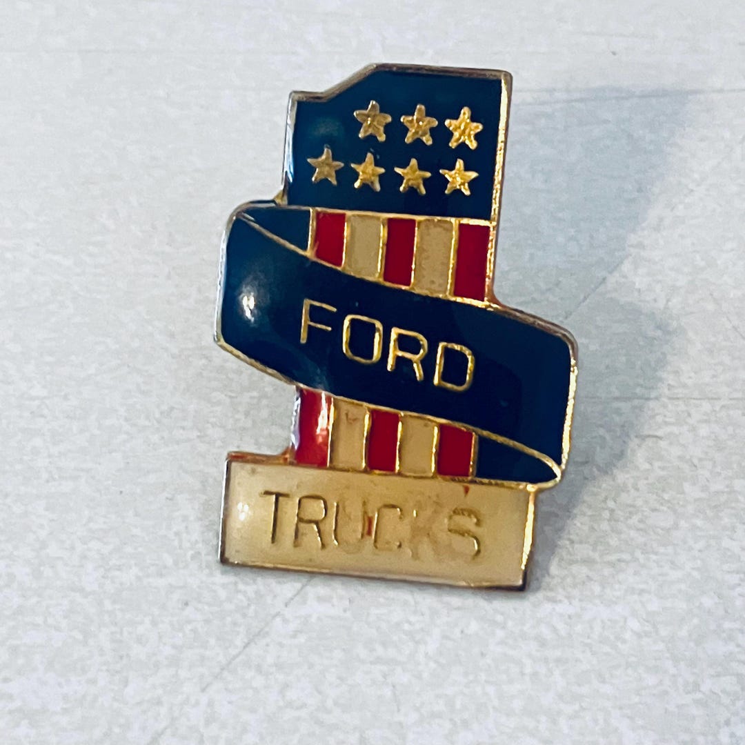 Vintage FORD TRUCKS #1 Logo Lapel Pin, Enamel Pin, Pinback, Hat Pin ...