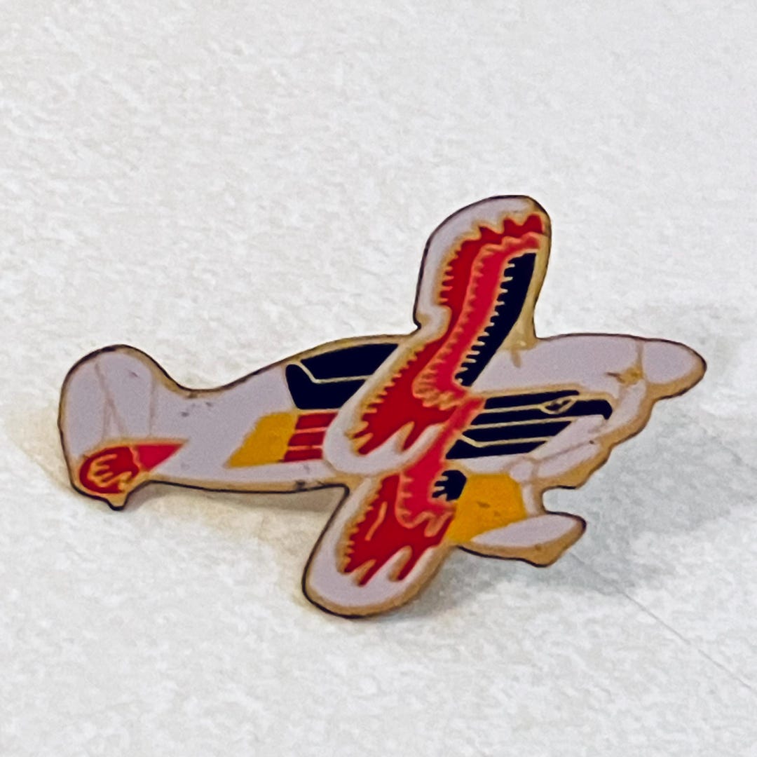 Vintage CRISTEN EAGLE Biplane Enamel Pin, Lapel, Hat Pin, Air Force ...