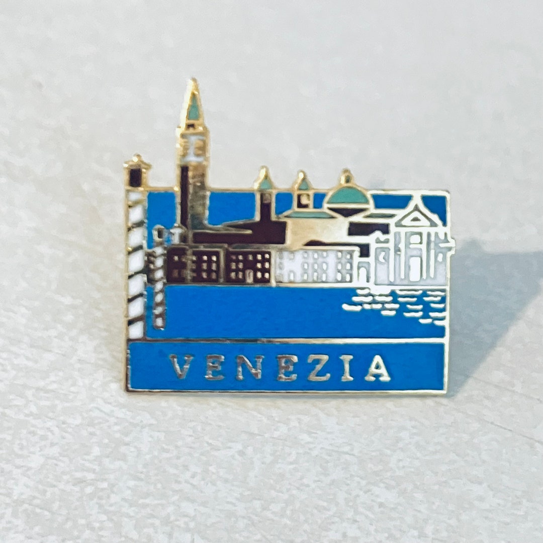 Vintage VENEZIA Venice Italy Lapel Pin, Enamel Pin, Pinback, Hat Pin ...
