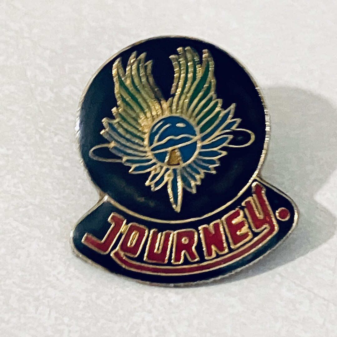 Vintage Rare JOURNEY Logo Lapel Pin, Enamel Pin, Pinback, Hat Pin ...