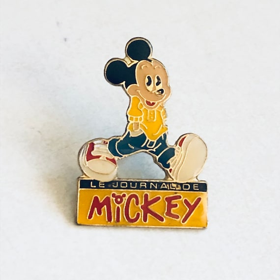 Vintage MICKEY MOUSE Cute Lapel Pin Enamel Pin Pinback Hat | Etsy