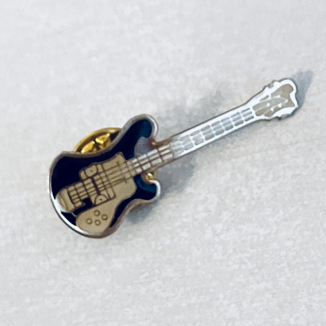 Vintage RICKENBACKER BASS Electric Guitar Lapel Pin, Enamel Pin ...