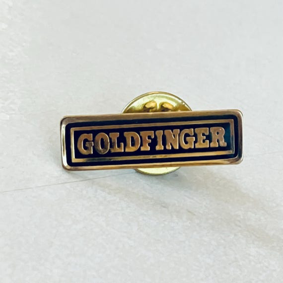 Vintage JAMES BOND GOLDFINGER Lapel Pin, Enamel Pin, … - Gem