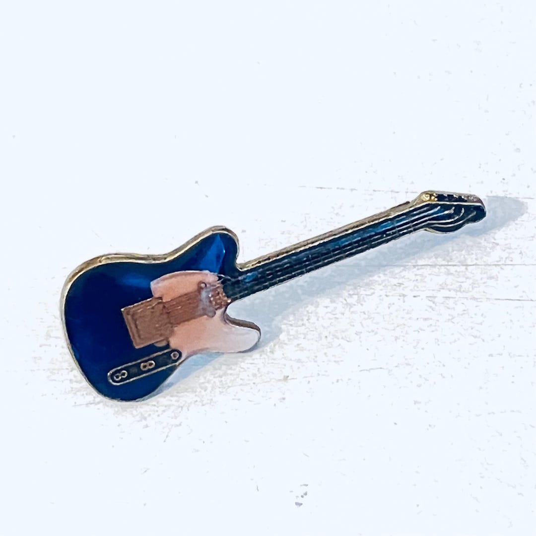 Vintage FENDER TELECASTER Electric Guitar Enamel Pin, Lapel, Hat ...