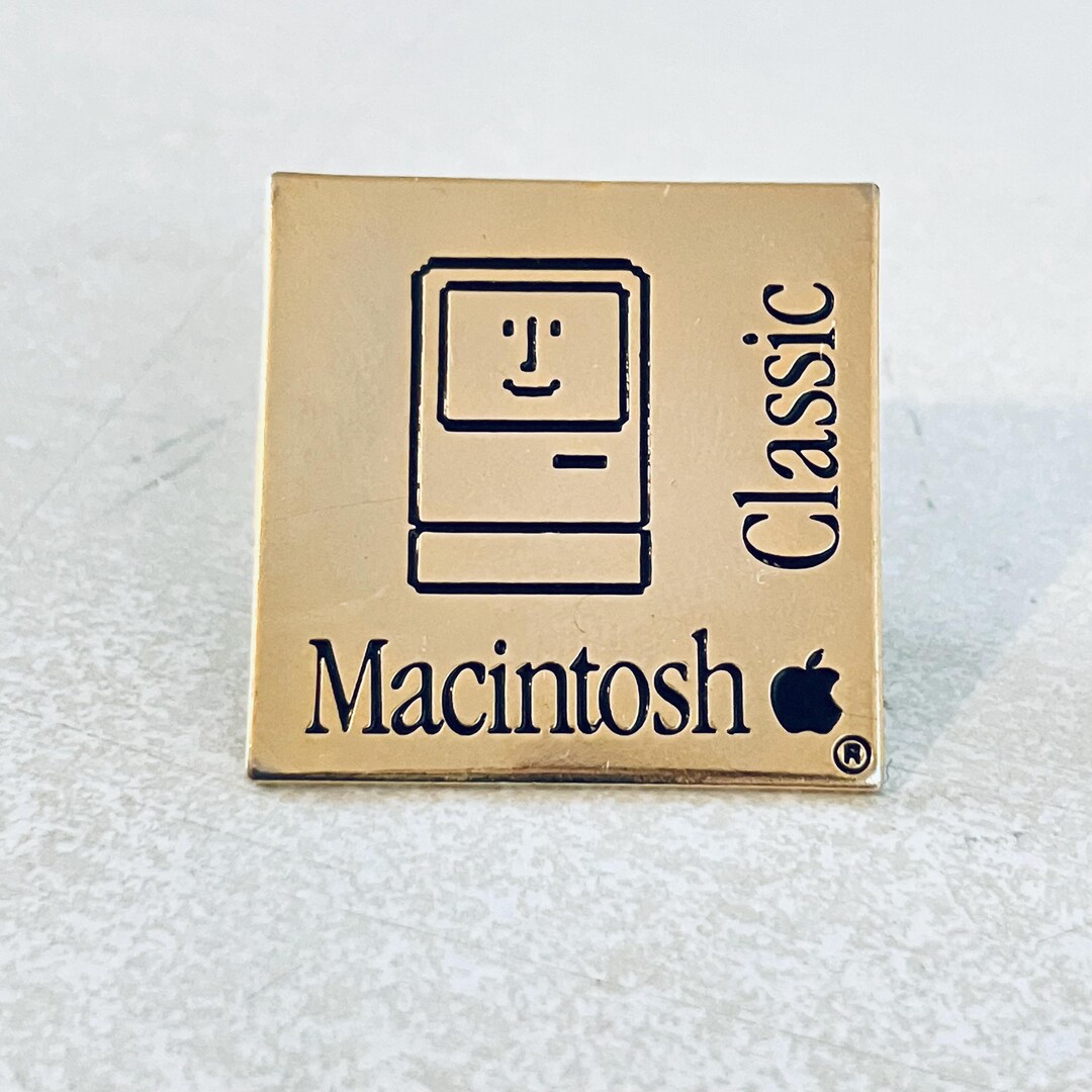 Vintage Rare MACINTOSH APPLE Computer Lapel Pin, Enamel Pin, Pinback ...
