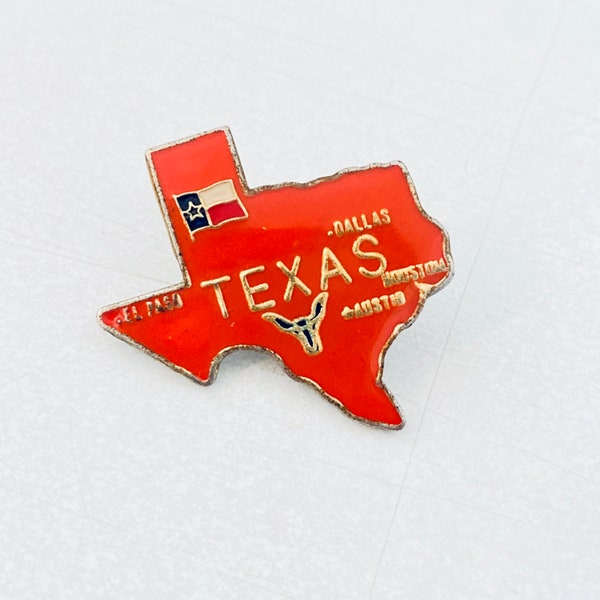 Texas Longhorn Enamel Pin - Etsy