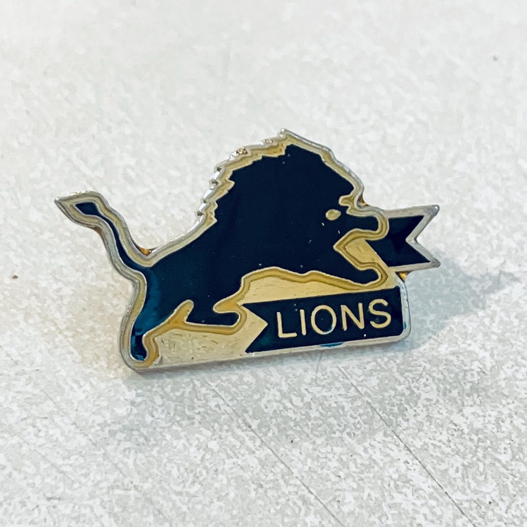 Vintage DETROIT LIONS NFL Logo Lapel Pin, Enamel, Pinback, Hat Pin ...