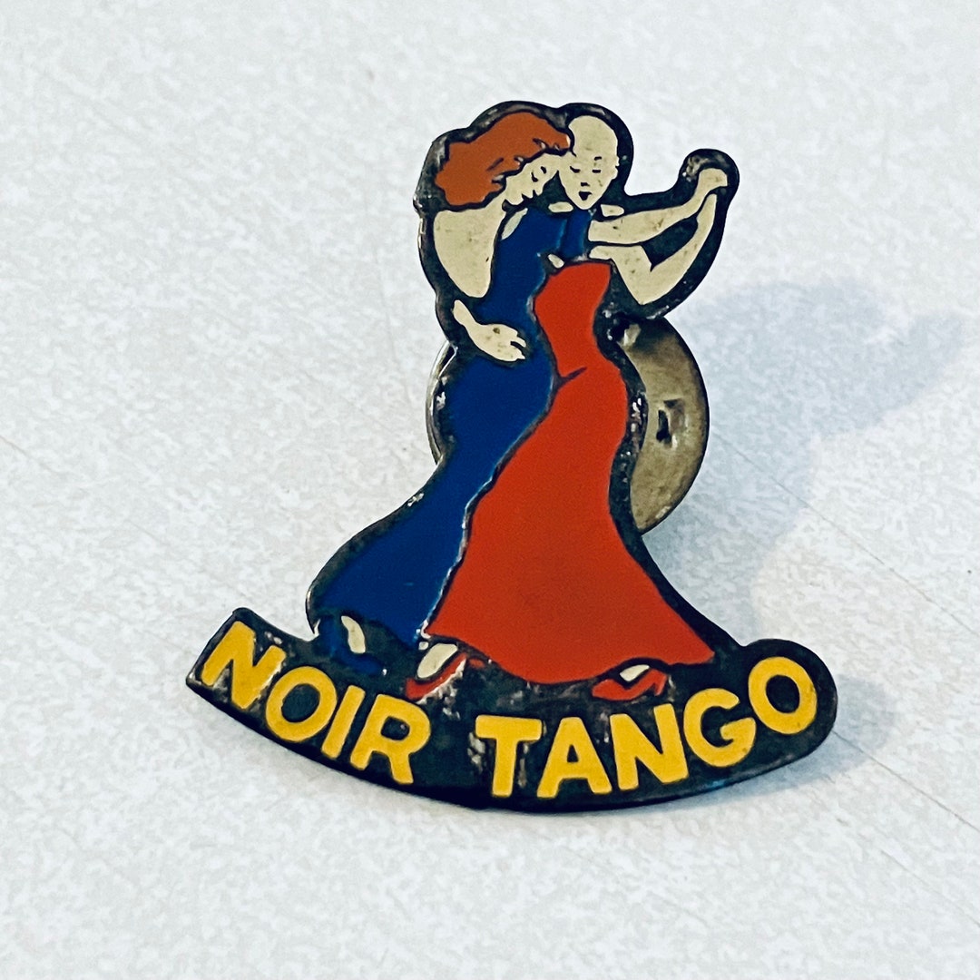 Vintage NOIR TANGO Enamel Pin, Lapel, Hat, Pinback, Music, Dancing ...
