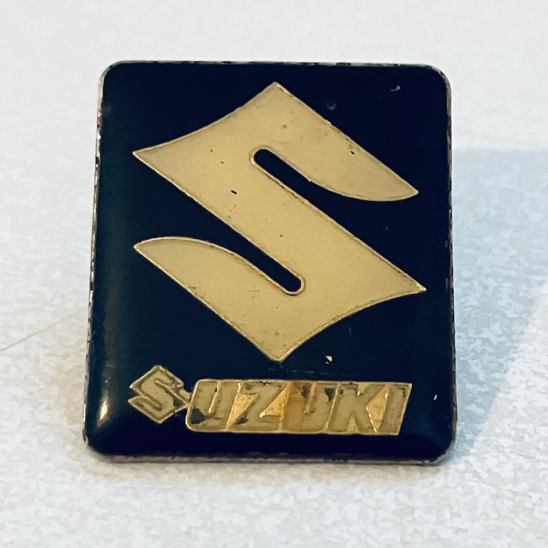 Vintage SUZUKI Logo Lapel Pin, Enamel Pin, Pinback, Hat Pin, Motorcycle ...