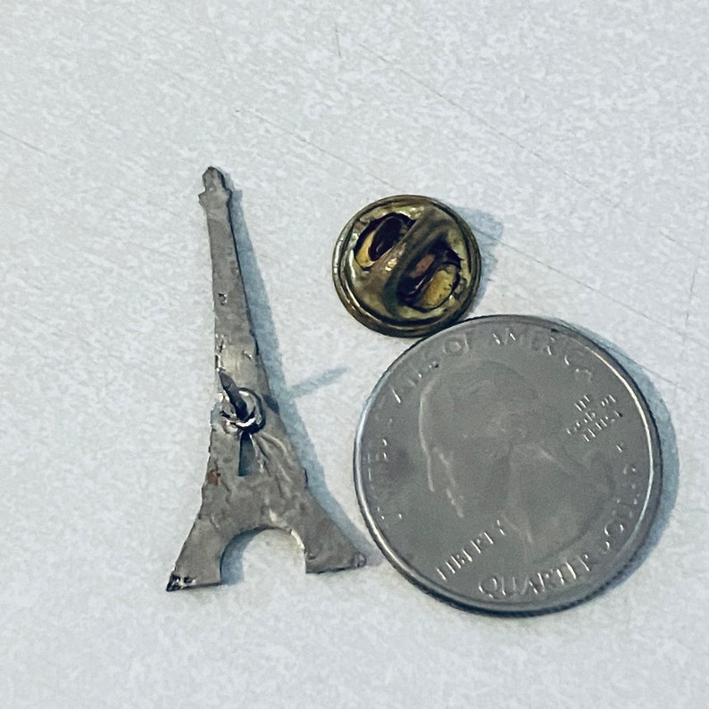 Vintage French PARIS Eiffel Tower Gold Lapel Pin, Enamel Pin, Pinback ...