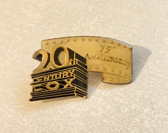 Vintage 20th CENTURY FOX 75th Anniversary Lapel Pin Enamel - Etsy