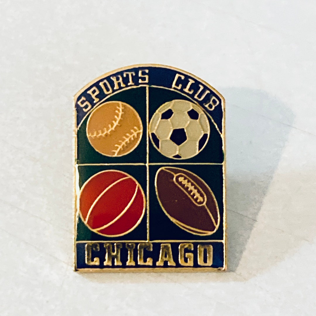 Vintage CHICAGO SPORTS CLUB Lapel Pin, Enamel, Pinback, Hat Pin ...