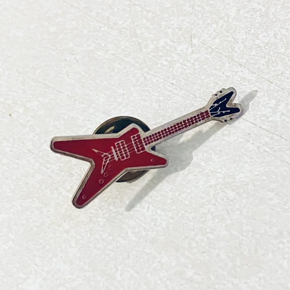 Vintage DEAN ML Red Electric Guitar Pin, Enamel Pin, … - Gem