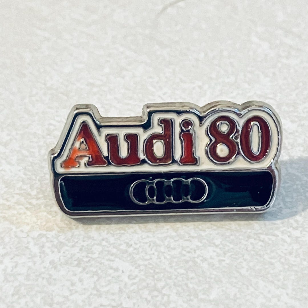 Vintage AUDI 80 Logo Automobile Lapel Pin, Enamel Pin, Pinback, Hat Pin ...