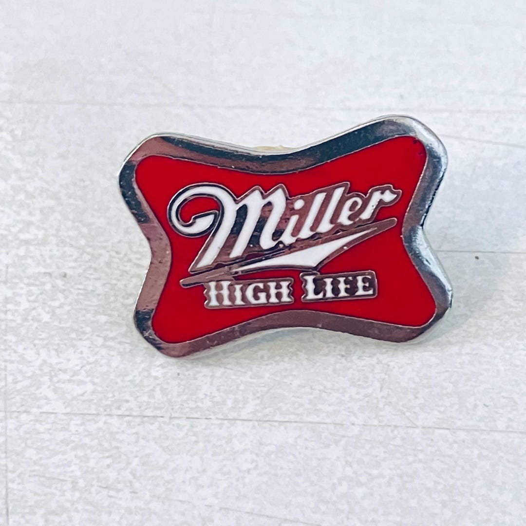 Vintage MILLER HIGH LIFE Beer Logo Lapel Pin, Enamel Pin, Pinback ...