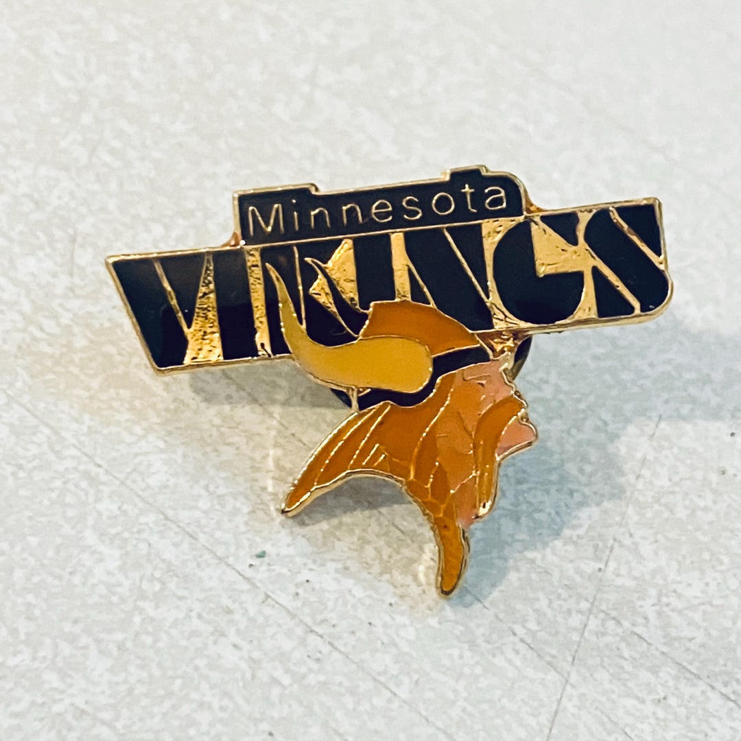 Vintage MINNESOTA VIKINGS NFL Logo Lapel Pin, Enamel Pin, Pinback, Hat ...