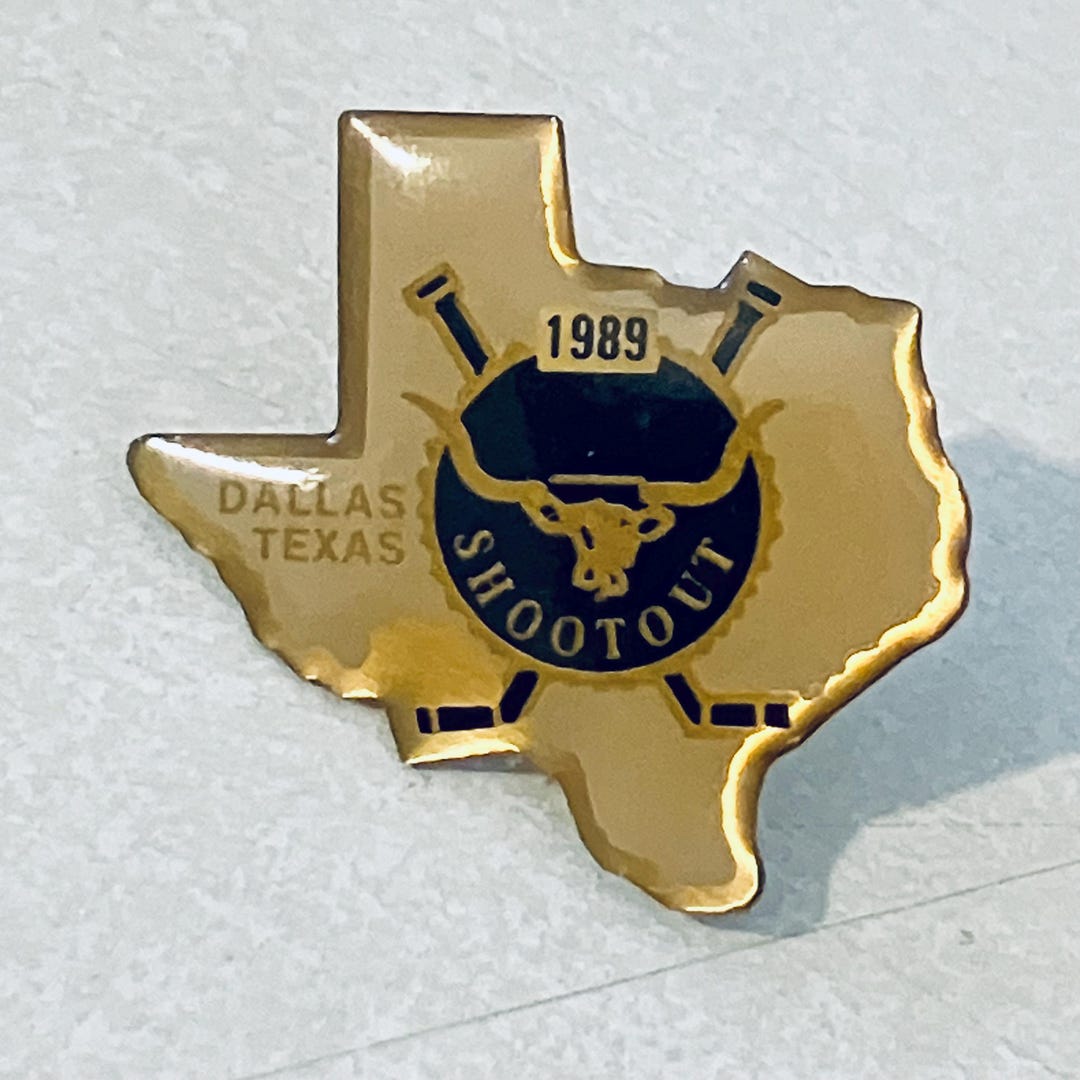 Vintage TEXAS Dallas Shootout Lapel Pin, Lone Star, Enamel Pin, Tejas ...