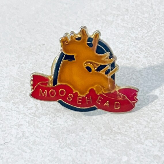 Vintage MOOSEHEAD Beer Logo Lapel Pin, Enamel Pin, Pi… - Gem