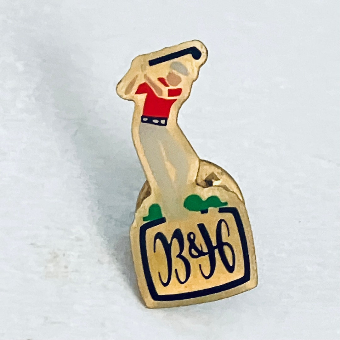 Vintage GOLFER Lapel Pin, Enamel Pin, Pinback, Hat Pin, 80s, Driver ...