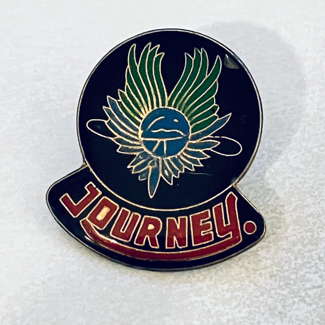Vintage Rare JOURNEY Logo Lapel Pin, Enamel Pin, Pinback, Hat Pin ...