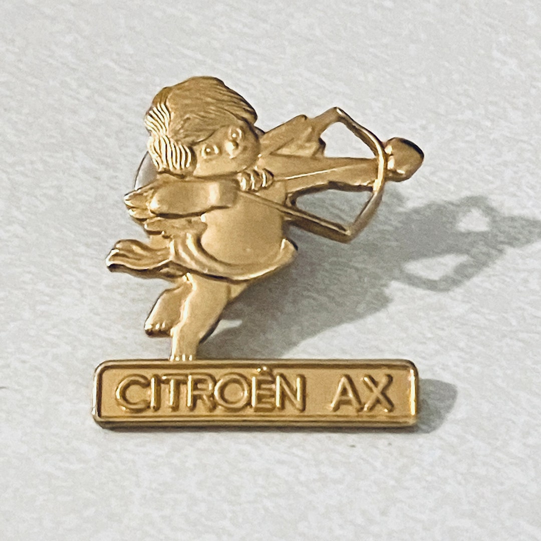 Vintage CUPID Citroen Gold Logo Lapel Pin, Enamel Pin, Pinback, Hat Pin ...