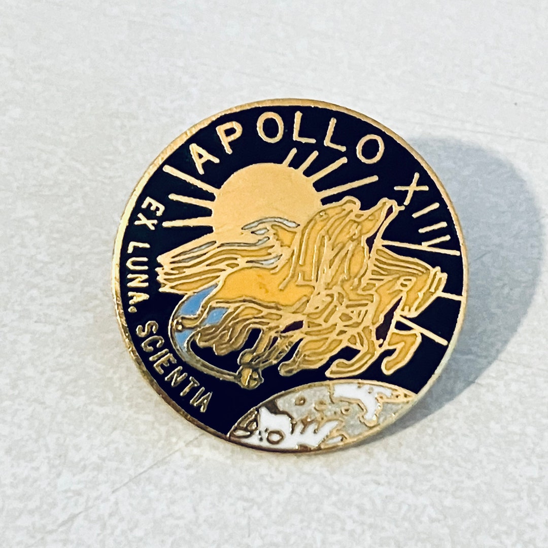 Vintage NASA APOLLO 13 XIIV Pin, Enamel Pin, Lapel, Hat Pin, Space, Air ...