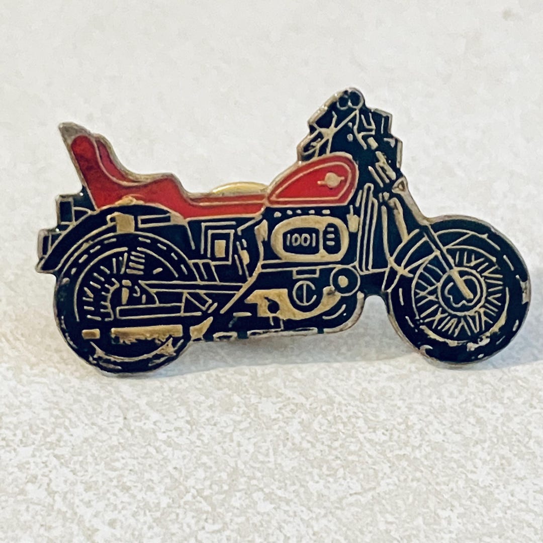 Vintage HARLEY DAVIDSON FXR Motorcycle Lapel Pin, Enamel Pin, Pin Back ...
