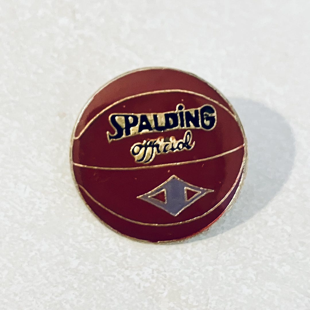 Vintage SPALDING OFFICIAL BASKETBALL Lapel Pin, Hat Pin, Enamel, Badge ...