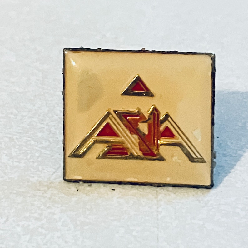 Vintage ASIA Logo Lapel Pin, Enamel Pin, Pinback, Hat Pin, Prog Rock ...