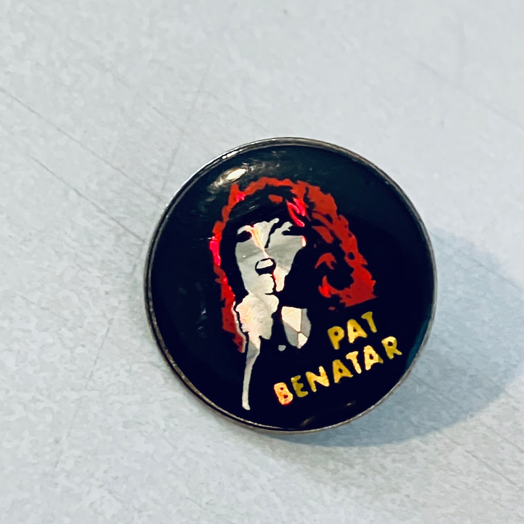 Vintage PAT BENATAR Lapel Pin, Enamel Pin, Hat, New Wave, Blondie ...