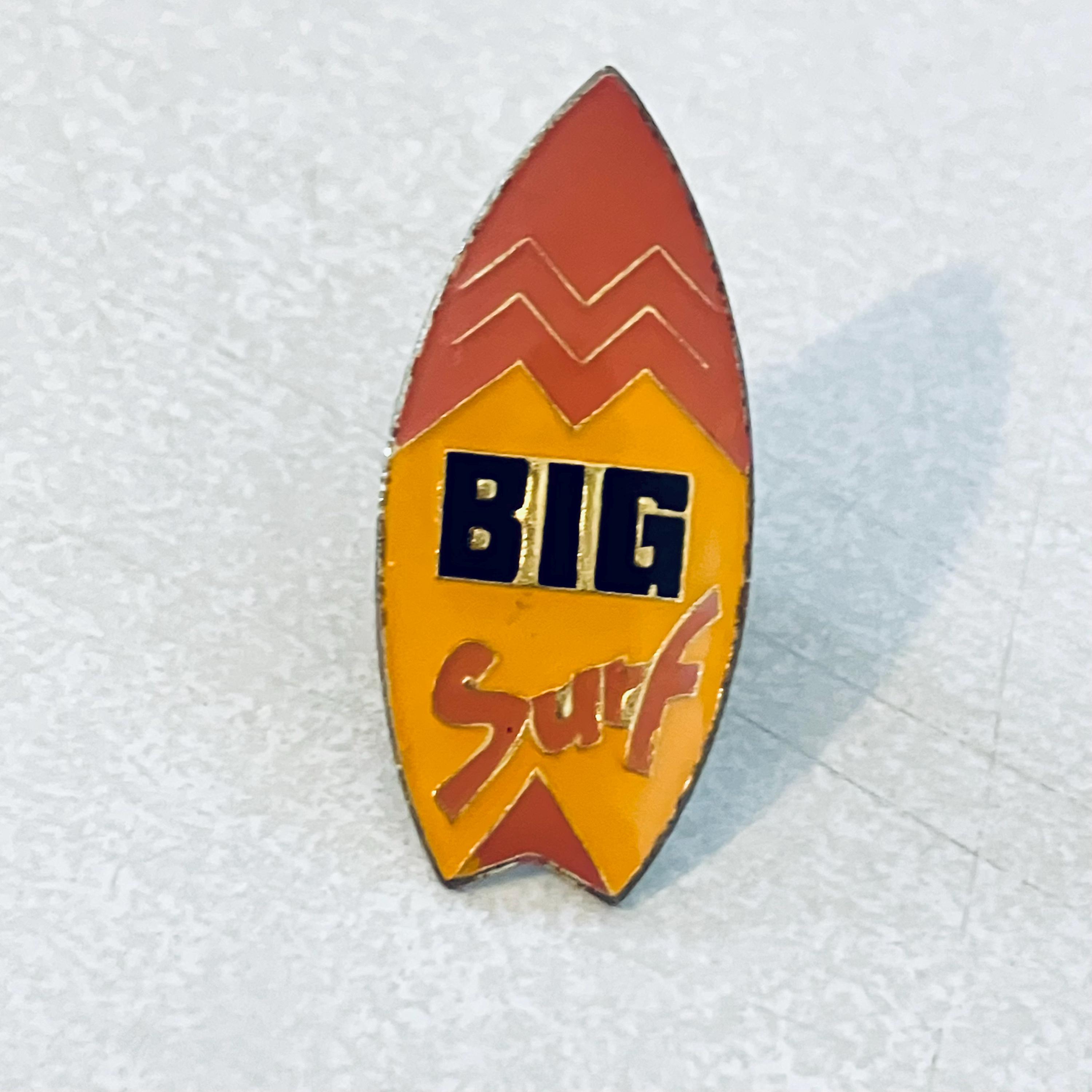 Vintage BIG SURF Lapel Pin, Enamel Pin, Pinback, Hat Pin, Surfing ...