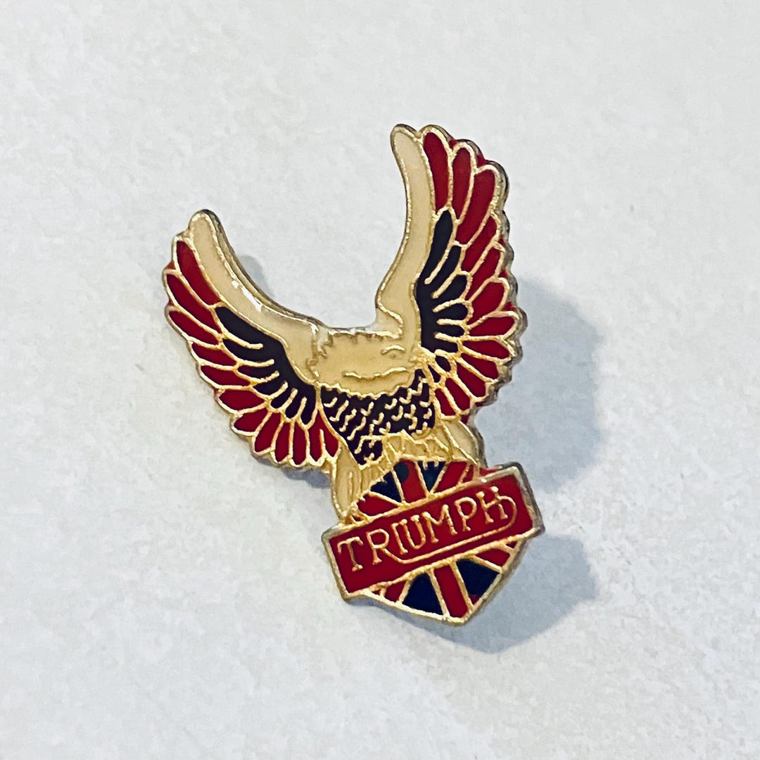 Vintage TRIUMPH Eagle Logo Lapel Pin, Enamel Pin, Pin Back, Hat Pin ...
