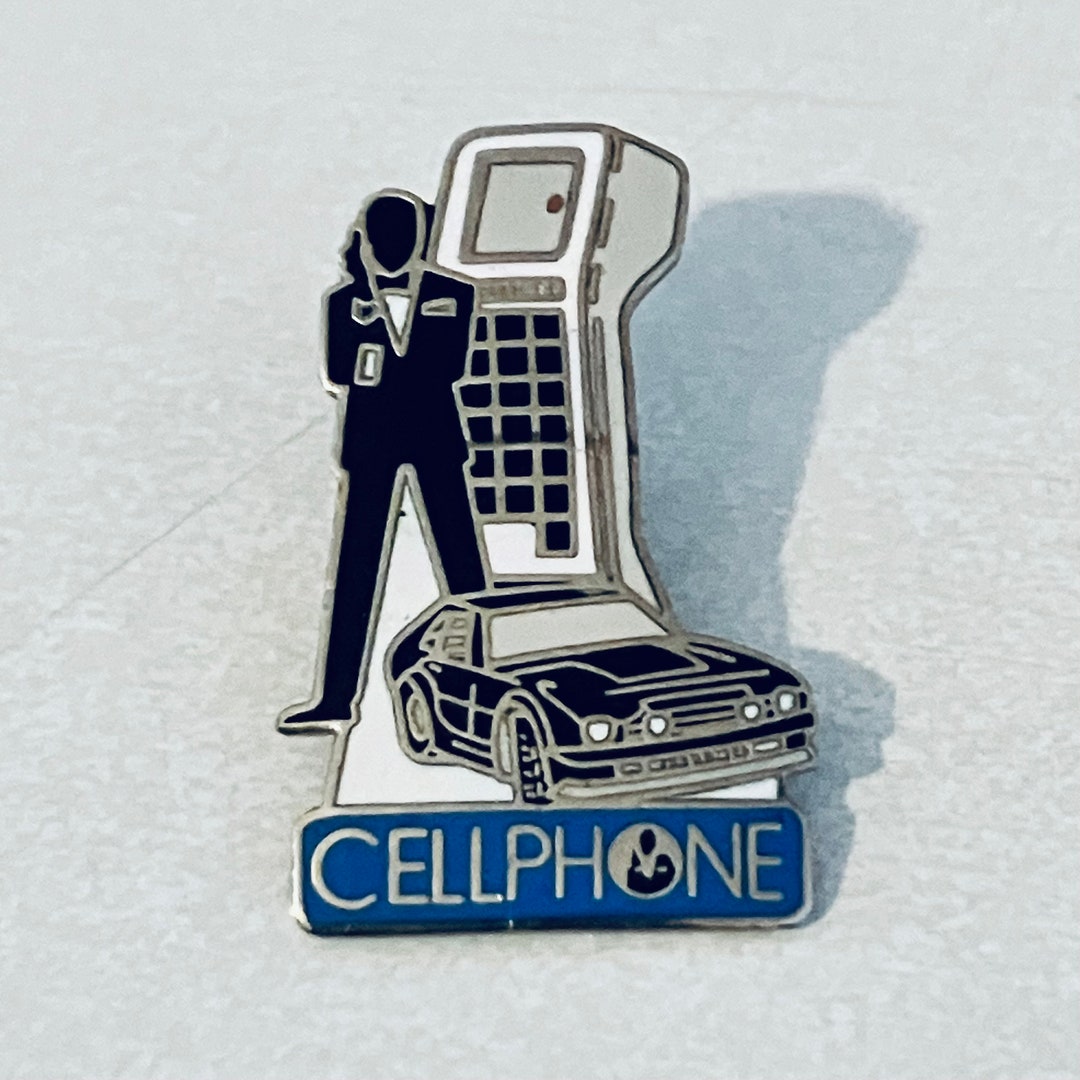Vintage CELLPHONE James Bond Lapel Pin, Enamel Pin, Pin Back, Hat Pin ...