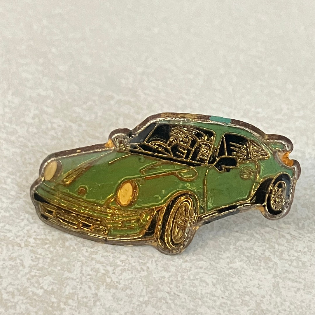 Vintage PORSCHE 911 Lapel Pin, Enamel Pin, Pinback, Hat Pin, Classic ...
