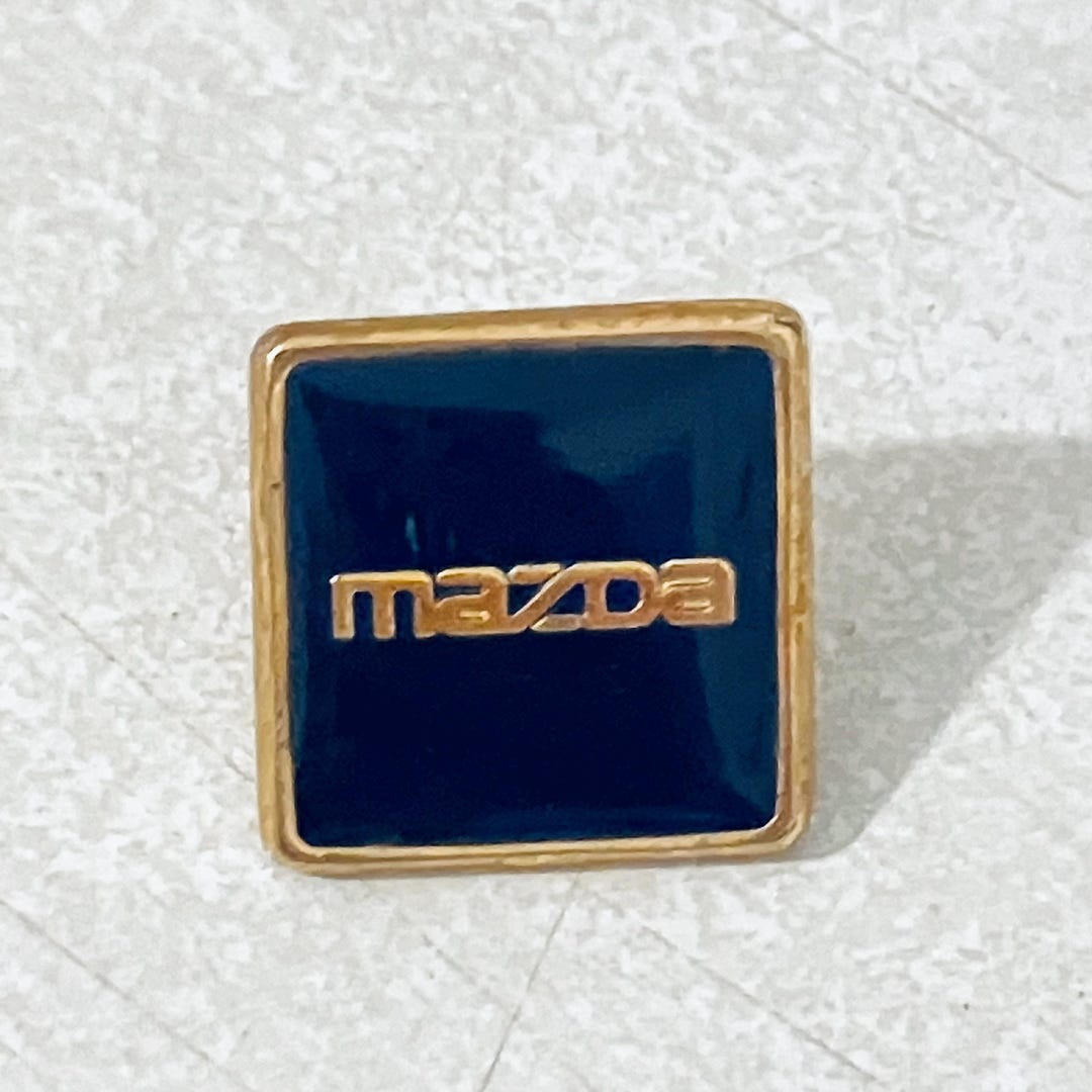 Vintage MAZDA Logo Lapel Pin, Enamel Pin, Pinback, Hat Pin, Automobile ...