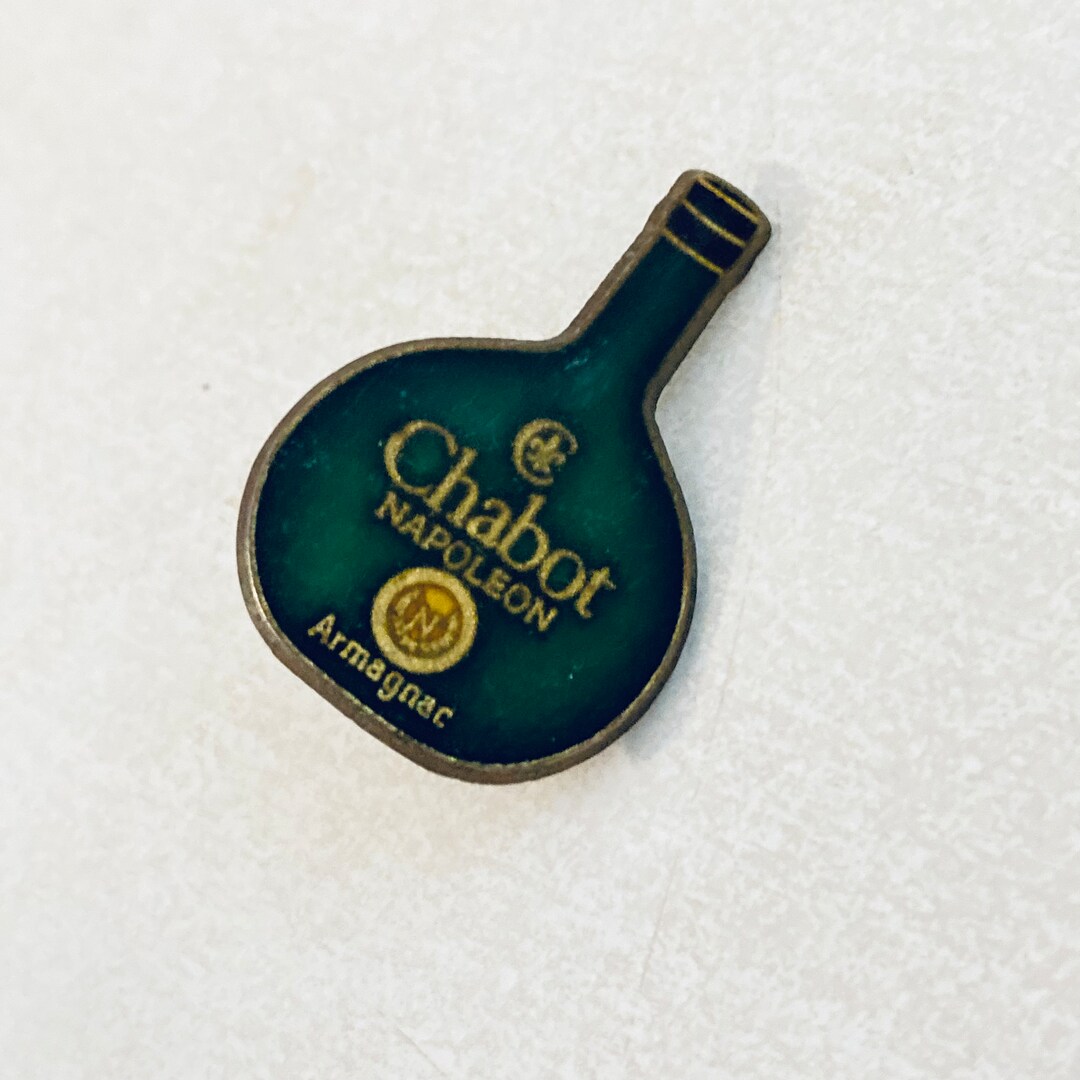 Vintage CHABOT NAPOLEON Brandy Bottle Lapel Pin, Enamel Pin, Pinback ...