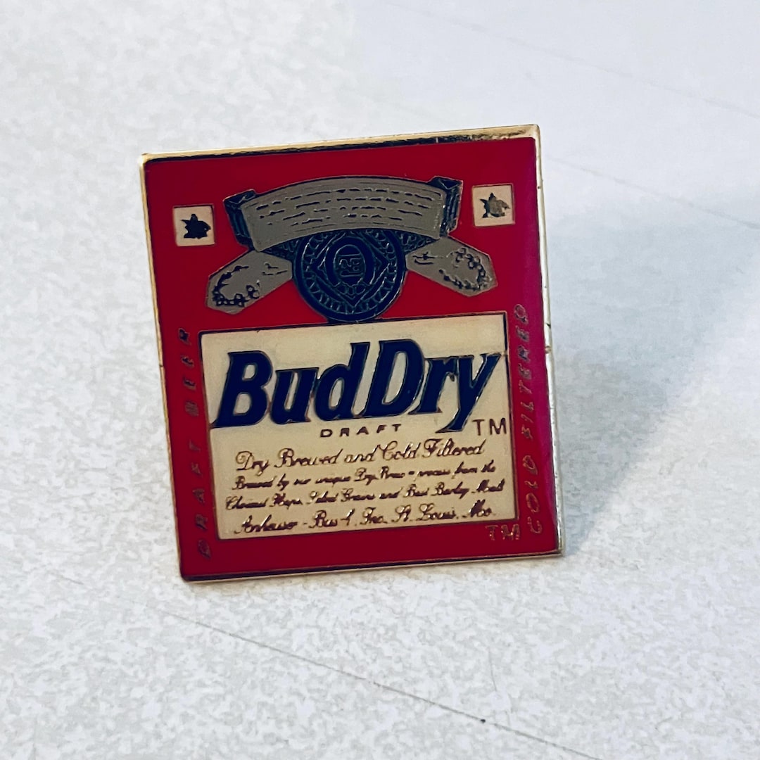 Vintage BUD DRY Beer Logo Lapel Pin, Pinback, Bartender Pin, Hat Pin ...