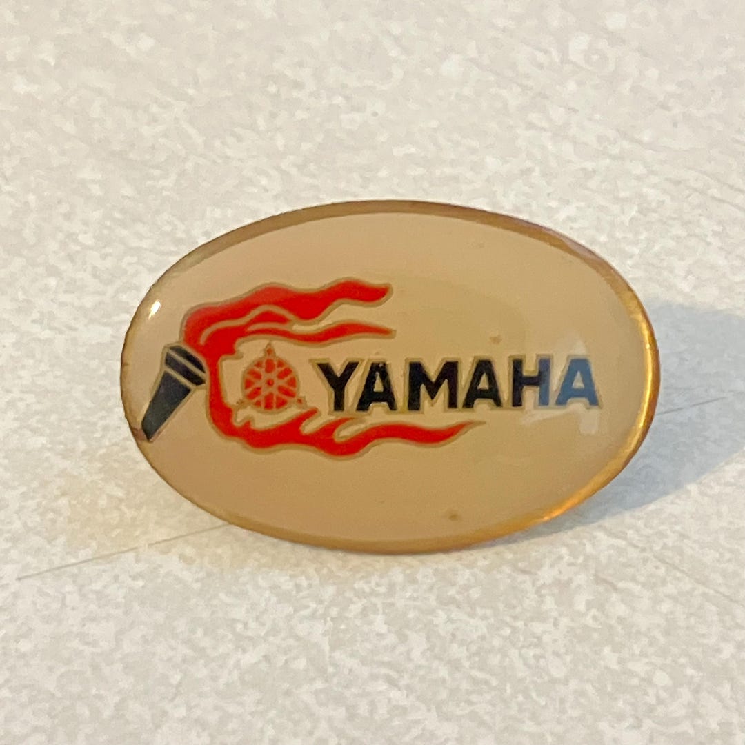 Vintage YAMAHA Motorcycle Logo Lapel Pin, Enamel Pin, Pinback, Hat Pin ...