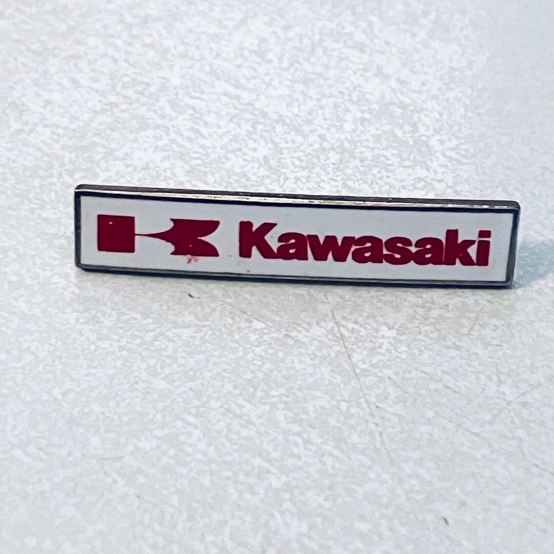 Vintage KAWASAKI Logo Enamel Lapel Pin, Pinback, Hat Pin, Harley, Bmw ...