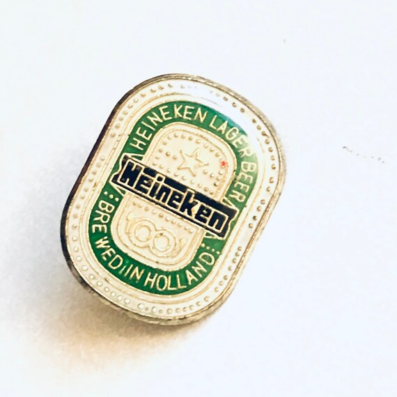 Vintage HEINEKEN Beer Logo Lapel Pin Enamel Pin Pinback | Etsy