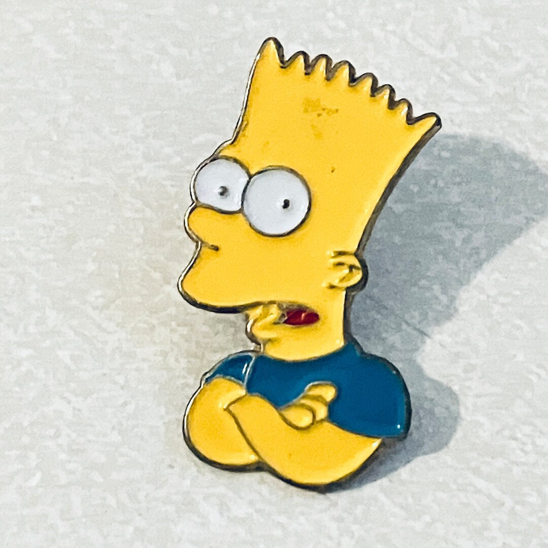 Vintage BART SIMPSON Whatever Dude Lapel Pin, Enamel Pin, Pinback, Hat ...