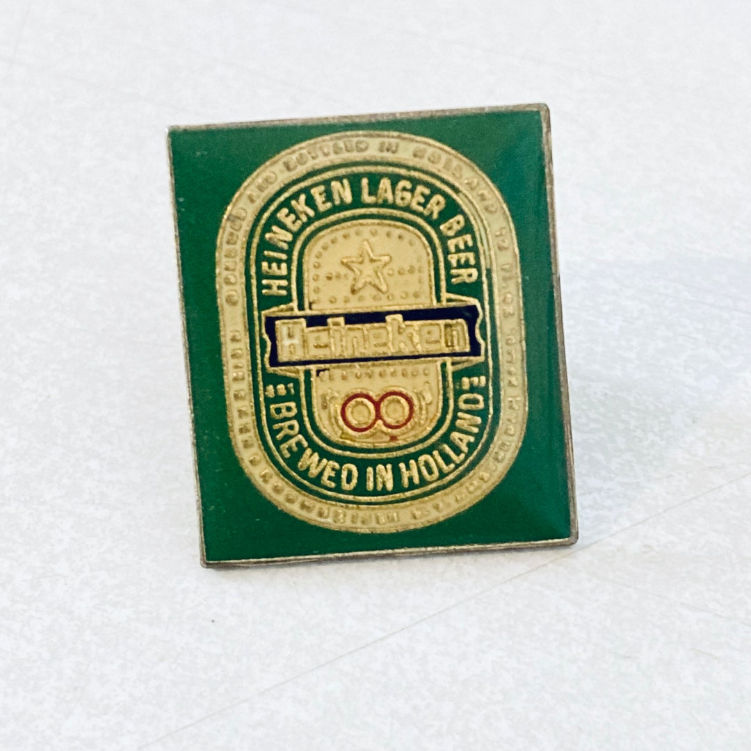 Vintage HEINEKEN Beer Logo Lapel Pin, Enamel Pin, Pinback, Bartender ...