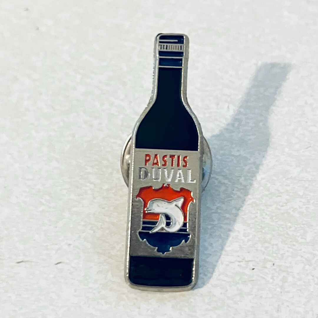 Vintage PASTIS DUVAL Liqueur Bottle Lapel Pin, Enamel Pin, Pinback ...