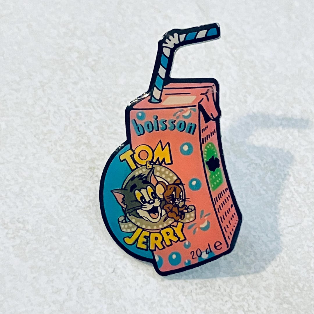 Vintage TOM & JERRY Juicebox Lapel Pin, Enamel Pin, Pinback, Hat Pin ...