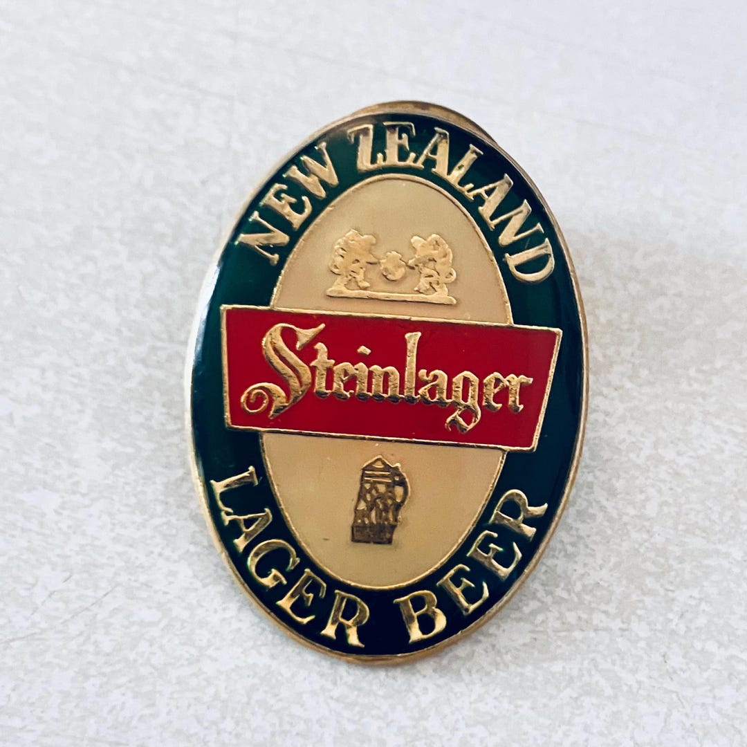 Vintage STEINLAGER New Zealand Lager Beer Logo Lapel Pin, Enamel Pin ...