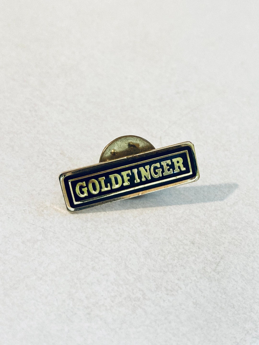 Vintage JAMES BOND GOLDFINGER Lapel Pin Enamel Pin Pin Back - Etsy