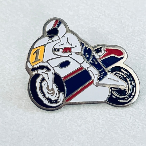 Vintage Rothman's Honda Motorcycle Lapel Pin, Enamel … - Gem