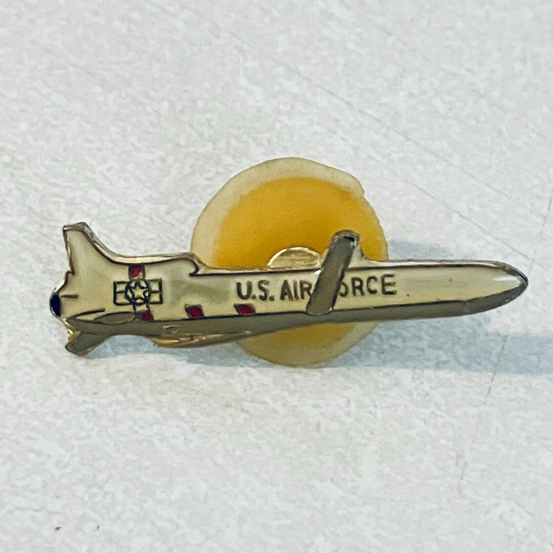 Vintage United States Air Force Plane Lapel Pin, Enamel Pin, Top Gun ...