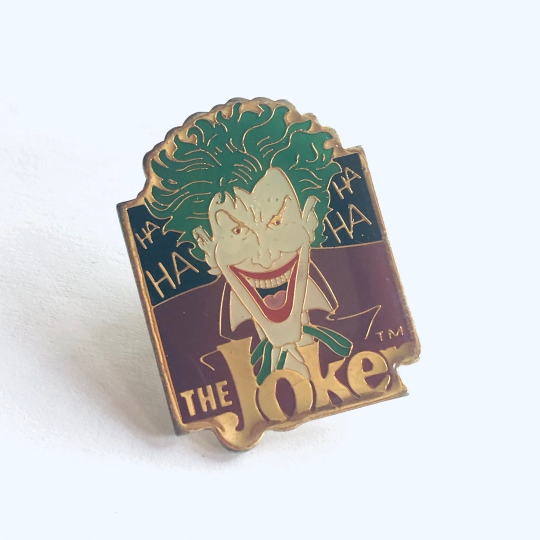 Vintage THE JOKER Batman Lapel Pin Enamel Pin Pinback Hat - Etsy